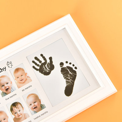Baby Memorial Growing Picture Frame 1-12 Month Baby wooden Photo Frame Display Kids