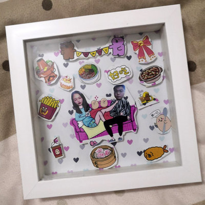 Hot Selling 3D Wood Shadow Box Photo Frame Craft Display Picture Frame Wall Mount marcos 3d