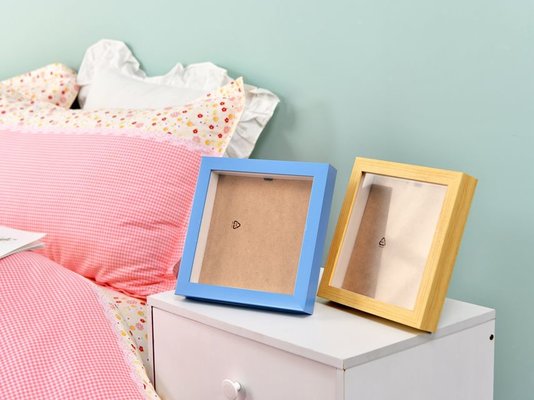 Customized 6/7/8/10/12/16/A3/A4 inch hollow stereo specimens frame, PS material 3D photo frame