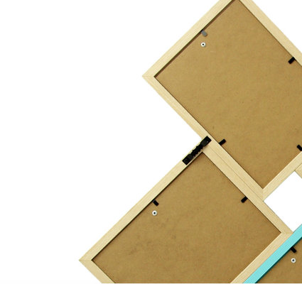 Creative Frame with Clips for 3 Photos Family Multi Photos Frames Collage Easy Quick Change Photo Collage Hang on Wall o