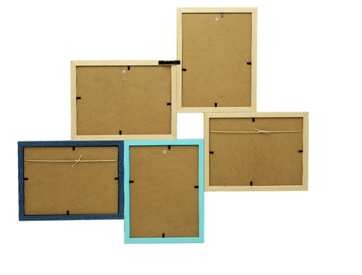 Creative Frame with Clips for 3 Photos Family Multi Photos Frames Collage Easy Quick Change Photo Collage Hang on Wall o