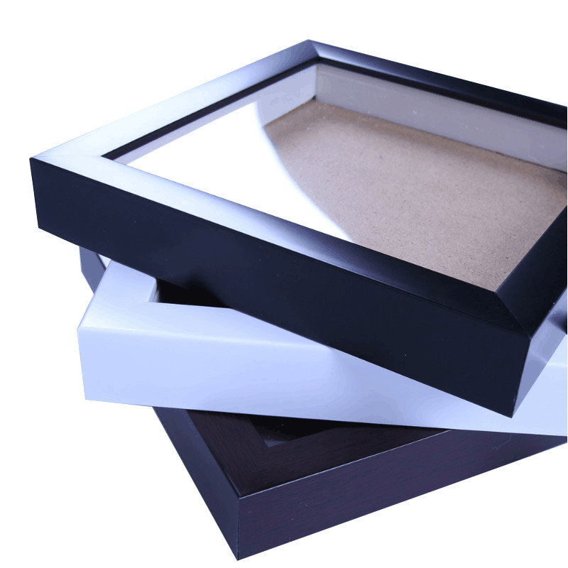 Customized 6/7/8/10/12/16/A3/A4 inch hollow stereo specimens frame, PS material 3D photo frame