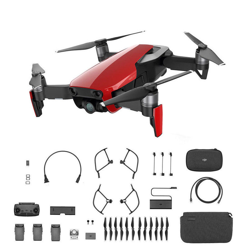 Cheap DJI Mavic Air Fly More Combo Flame Red 4K HD Camera FPV mini Drone Quadcopter