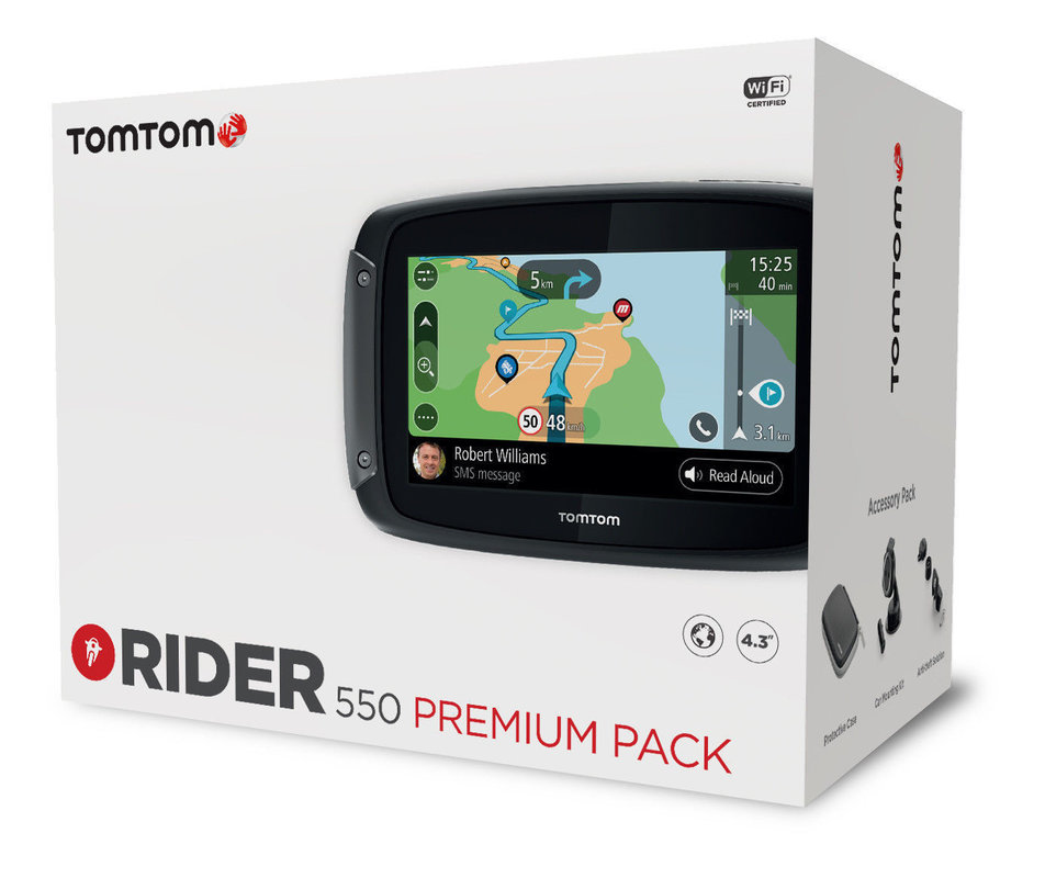 Cheap TOMTOM RIDER 550 PREMIUM PACK GPS SATELLITE NAVIGATOR MAPS WORLD
