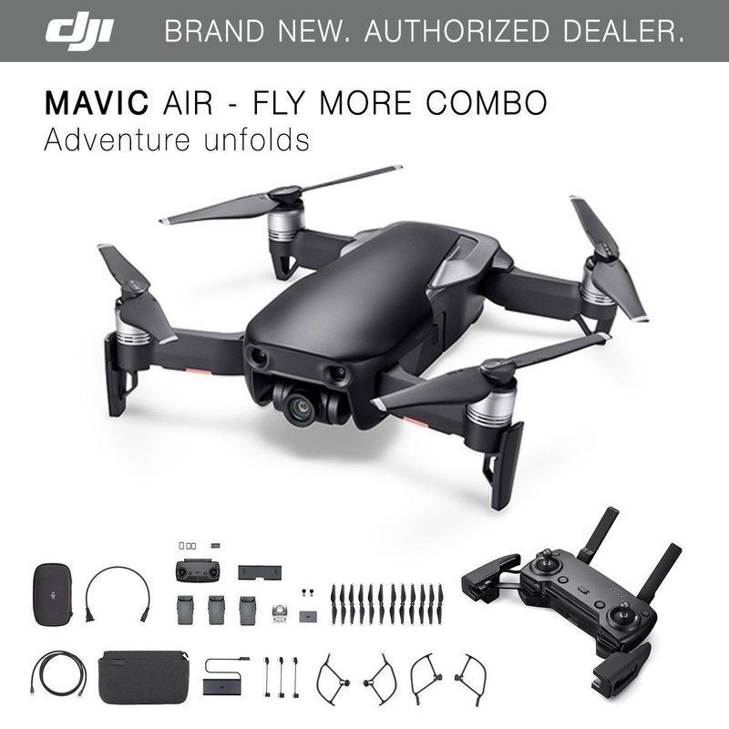 Cheap DJI Mavic Air - Onyx Black Drone - Fly More COMBO - 4K Camera,buy now!