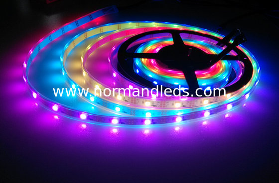 ws2812b ws2812 RGB led strip 5m 30leds/m Black PCB IP67 addressable DC5V
