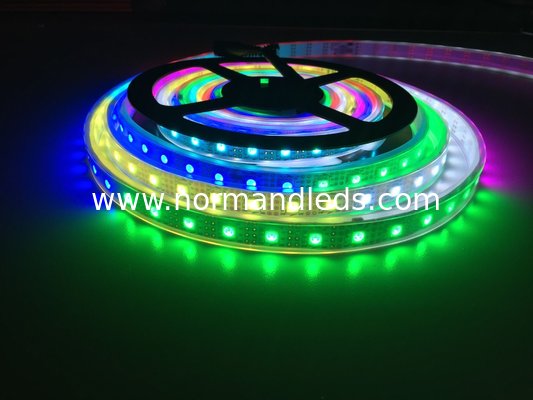 DC5V WS2813 led Strip Addressable Dual-signal wires RGB led pixel strip,waterproof with silicon tube,5m