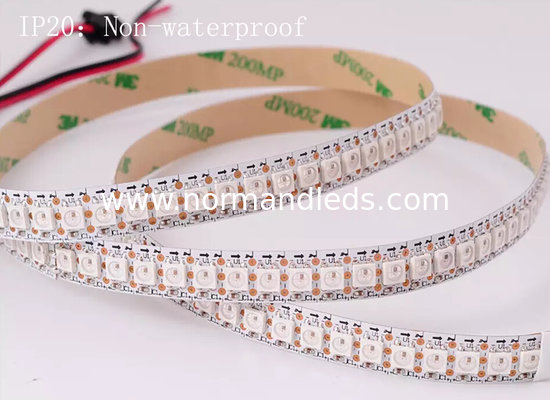 1m ws2812b 144 led strip,ws2812 individually addressable ic,black/white pcb waterproof ip30/ip67 dc 5v