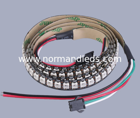 1M WS2812B 5050 RGB 144led Dream color LED Strip Light Individual Addressable 5V Black PCB Waterproof IP67