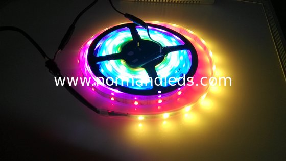 Addressable 5m 30LEDs/m DC5V WS2813 RGB led pixel strip,waterproof by silicon tube;IP67,with 30pixels/M