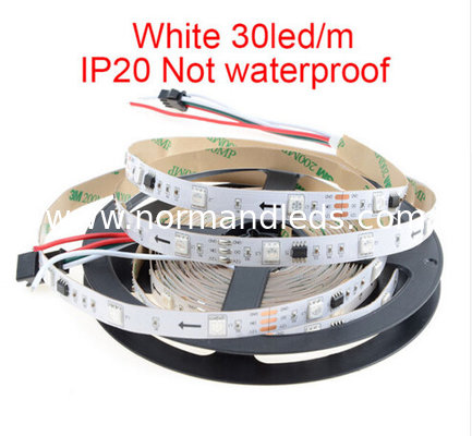 DC12V IC SMD5050 RGB Flexible addressable 30/48/60leds/m ws2811 led pixels strip lights tape external ic,1 ic control 3