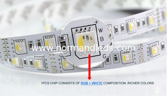 5m 12V/24V 4IN1 4 Colors in 1 LED RGBW RGBWW 5050 SMD RGB+White/Warm White waterproof LED flexible strip