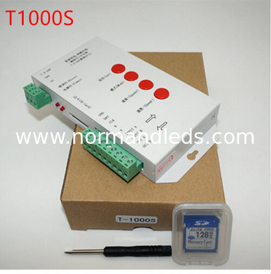 T1000S SD Card WS2801 WS2811 WS2812B LPD6803 LED 2048 Pixels Controller DC5~24V T-1000S RGB Controller