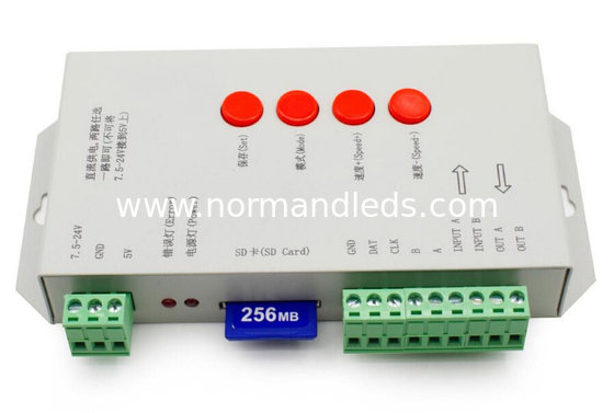 DC5~24V T-1000S SD Card Controller for LPD6803 WS2811 WS2801 8806 led pixel controller RGB full color RGB play video SPI
