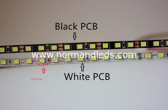 IP20 Narrow side 5mm LED Strip Light 2835 SMD flexible diode tape lamp White/black PCB 120leds/m DC12V tiras led ribbon