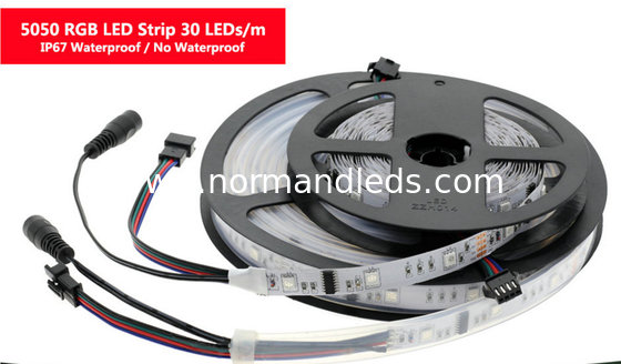 5m/lot 30LED/m 6803 led strip lights waterproof SMD5050 RGB  magic full color led ribbon tape 133 Program RF control