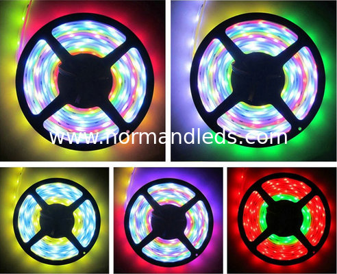 5m/lot 30LED/m 6803 led strip lights waterproof SMD5050 RGB  magic full color led ribbon tape 133 Program RF control