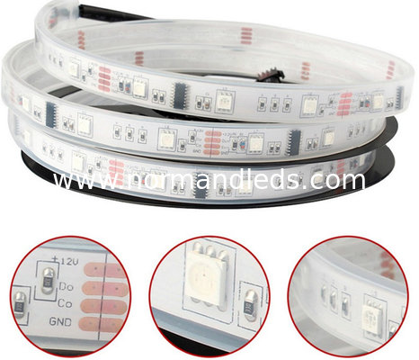 5m 6803 IC 5050 digital RGB Strip,150LED IP67 tube waterproof dream magic color 12V Led Strip,30LED/m
