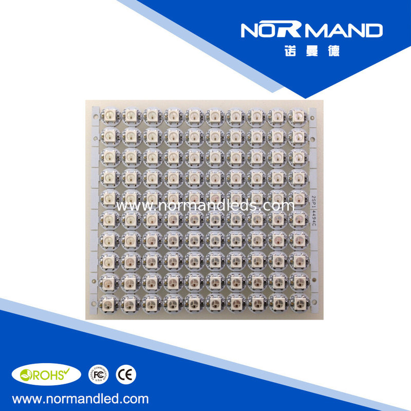 4-Pin WS2812B WS2812 LED Chip & Heatsink 5V 5050 RGB WS2811 IC Built-in