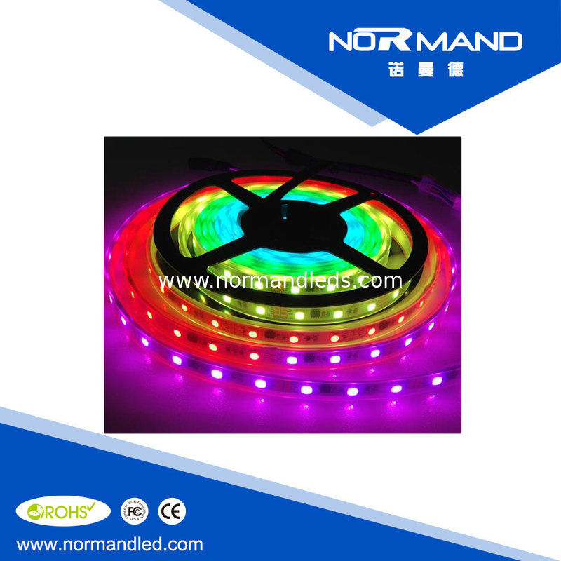 5m/roll DC12V ws2811ic 5050 SMD RGB dream addressable Digital 1 ic control 3 led external ic ws2811 led pixel