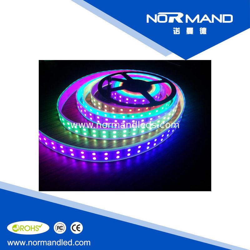 DC12V digital multi colors TM1812 led strip 120leds/meter double row