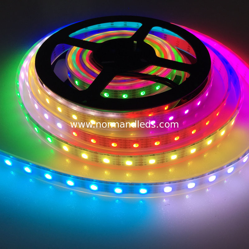 Hot sale APA102 Led strip Flexible Pixels Addressable 5050 RGB Full Color Strip Light