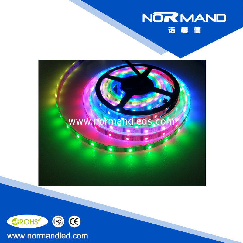 Full color Addressable 24-Bit 5050 RGB LED Strip WS2801 32 Pixels 5V Black/White