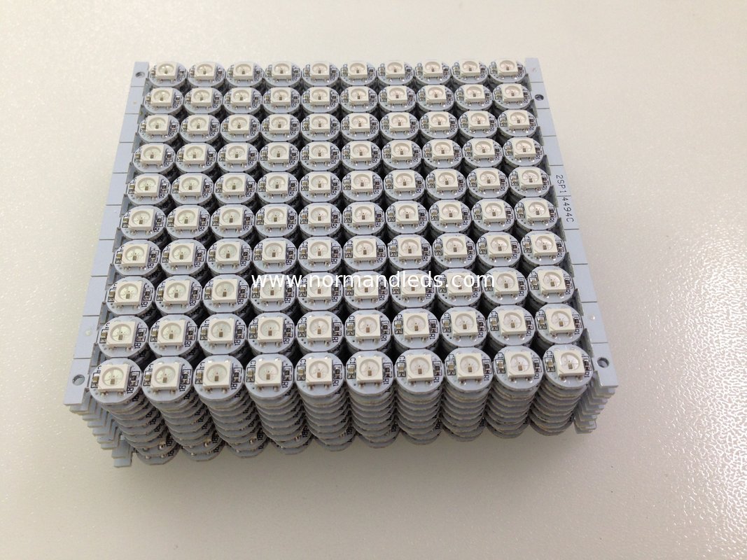 10~1000Pcs Ws2812b Ws2812 5050 RGB Led Chips adressable Black/white Heatsink 5v