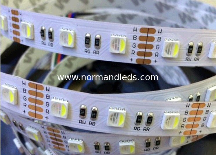5050 RGBW led strip 12V IP65 waterproof led lights+IR40keys white Shell RGB Controller