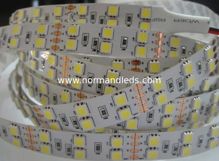 RGB /White/Warmwhite SMD 5050 120leds/m led strip light double row DC12V 600Leds