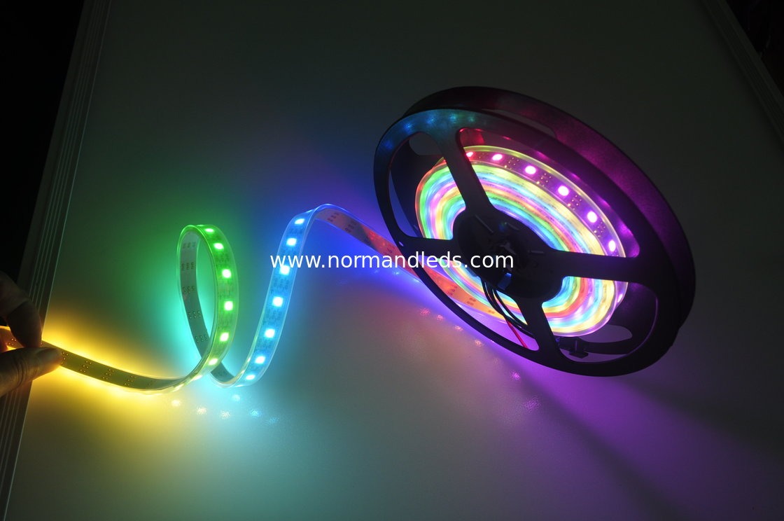 RGB Flexible Individually LED Strip Light WS2813 Non-waterproof IP30 16.4FT 5M 60LEDs 300LEDs