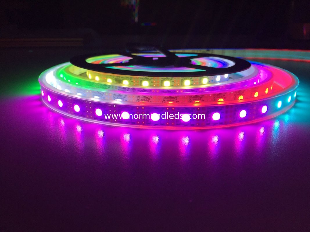 ws2813 double signal led strip DC5V 4pin two wire data transfer addressable flex led strip