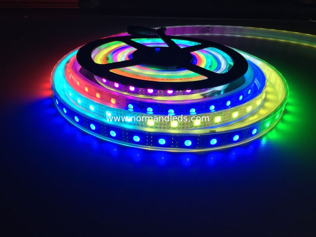 5V WS2813 Dual data New Ver. WS2812B 5050 RGB LED Strip 5M 300SMD IP67 Black PCB