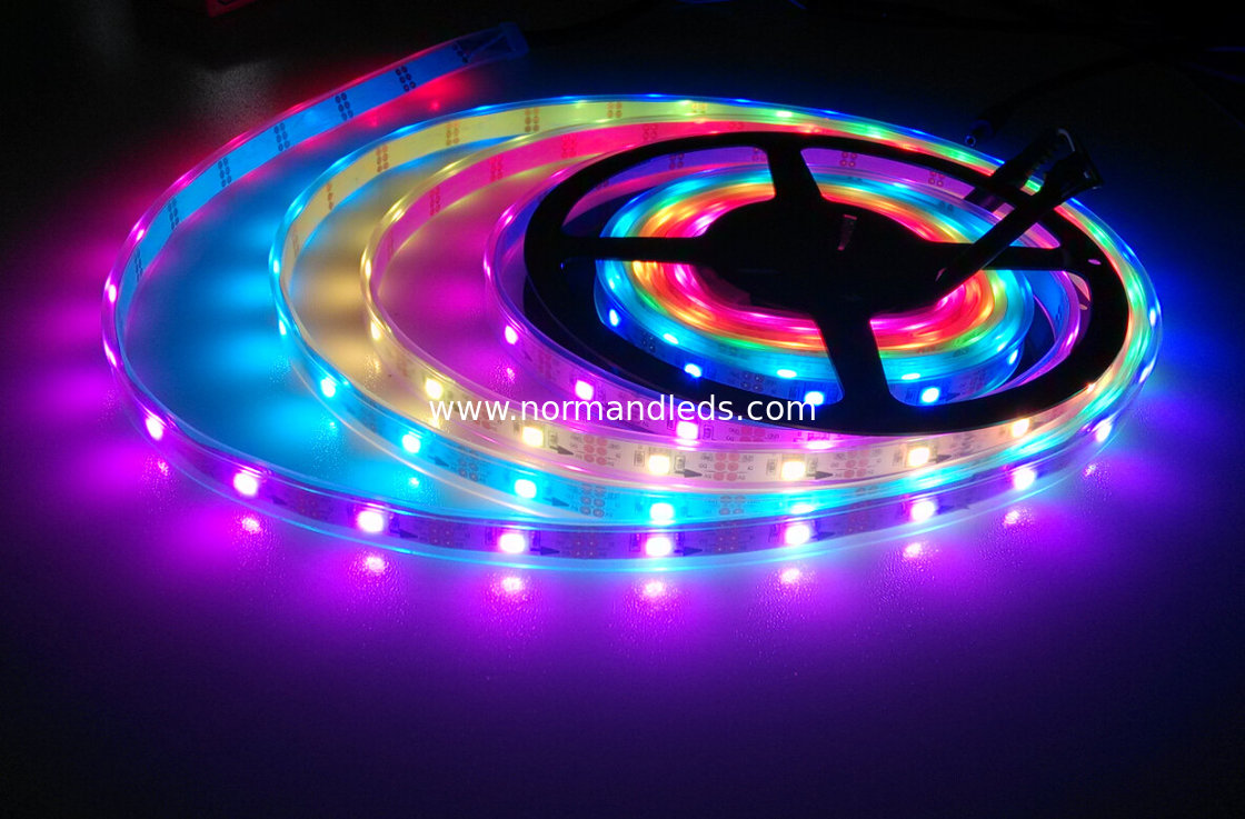 ws2812b ws2812 RGB led strip 5m 30leds/m Black PCB IP67 addressable DC5V