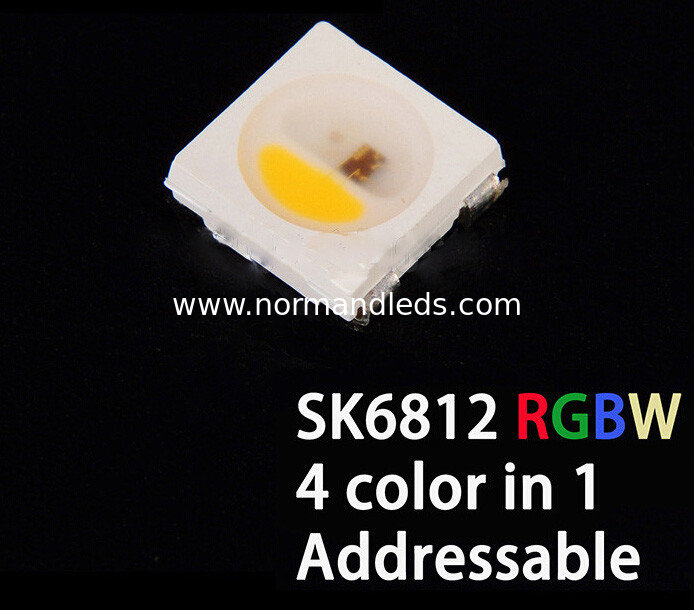 5V LED Chip Pixel SK6812 RGBW (RGB+White/Warm/Nature) SMD 5050 (similar with WS2812B) Individually Addressable Digital
