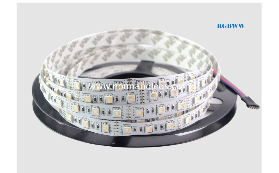 LED Strip 4 in 1 RGBW 5050 DC12V Flexible LED Light RGB+White RGB+Warm White 4 color in 1 LED Chip 300 Leds 16.4ft 5m