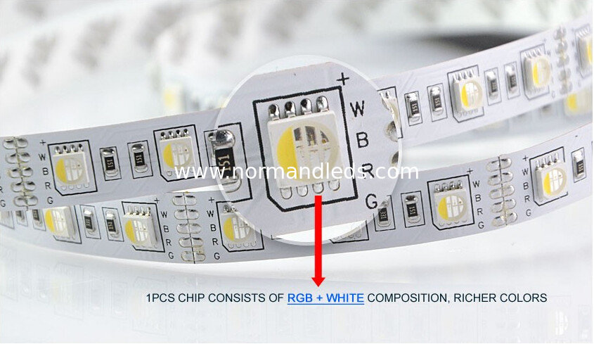 DC12V 5m Led Strip 5050 SMDRGBW RGBWW 4 Colors in 1 Chip Led Flexible strip Light RGB + White / Warm White