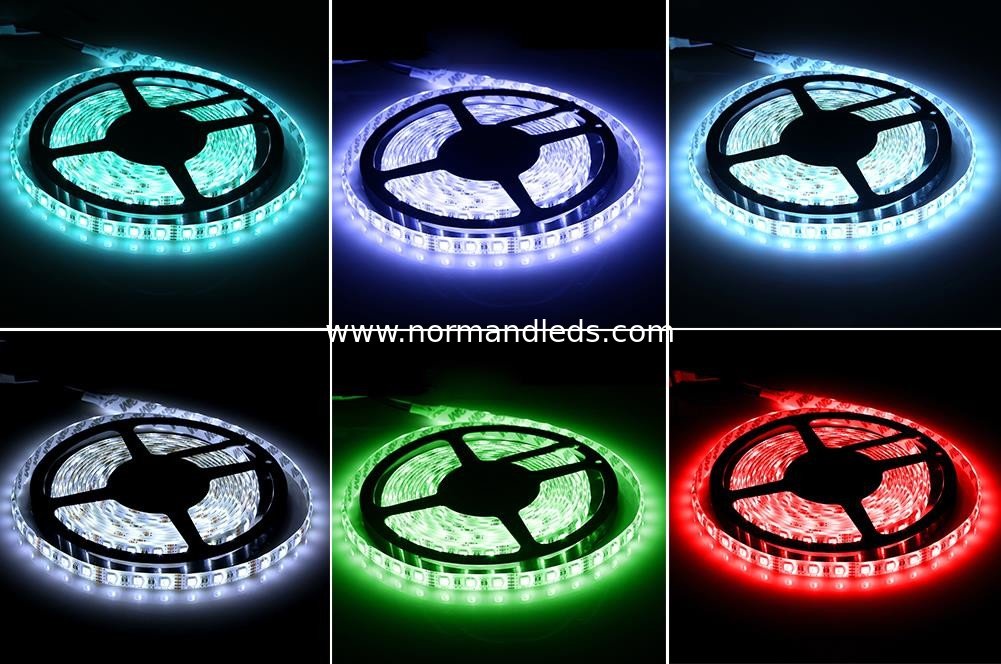 60leds/m New Non-Waterproof 5050 4IN1 RGBW LED Strip Light SMD RGBWW 4 colors led String 5M/reel DC12V/24V