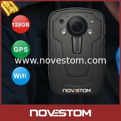 Novestom NVS1-B 1296P body worn security video camera for police law enforcement with 3G 4G GPS WIFI by CMSV6 software