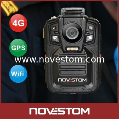 Novestom 32GB 64GB IP67 Wireless Wide Angle 140 Degree Wifi 4G GPS Police Body