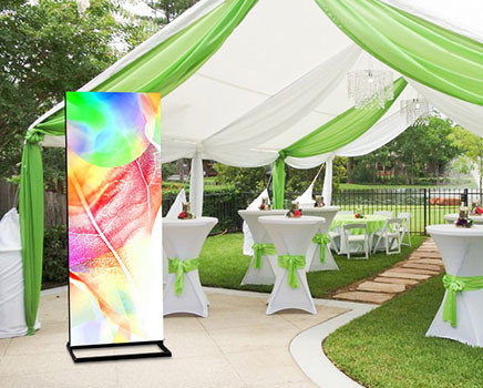 Outdoor Slim LED Poster Outdoor LED Media Player Standing Outdoor LED Display manufacturer Advertising LED Display