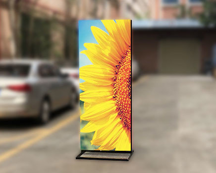 Outdoor Slim LED Poster Outdoor LED Media Player Standing Outdoor LED Display manufacturer Advertising LED Display