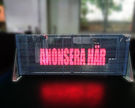 Transparent car rear window LED display China Portable LED Sign Portable LED Sign Exporter