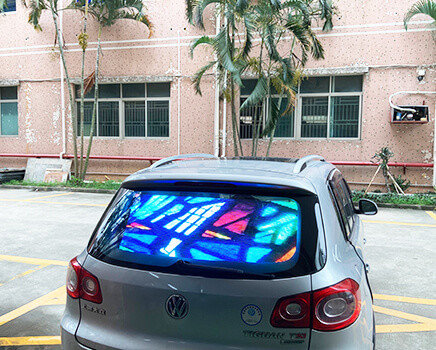 Transparent car rear window LED display China Portable LED Sign Portable LED Sign Exporter