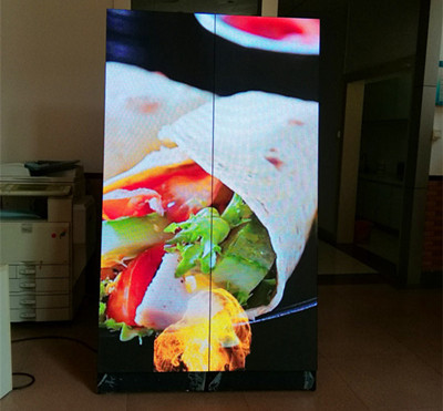Linkable Indoor WIFI/USB control clear LED Poster for shopping mall Advertising