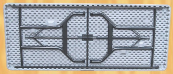 China outdoor plastic 2m rectangular folding banquet table furniture supplier