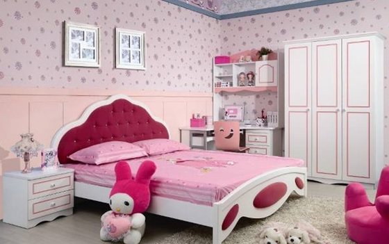 China pink kids bedroom furniture,#G-09 supplier