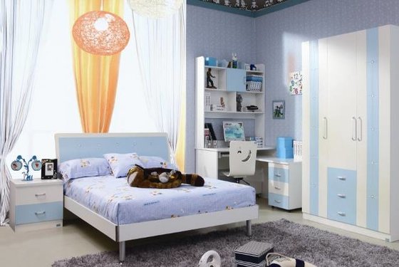 China blue kids bedroom furniture,#Z-35 supplier