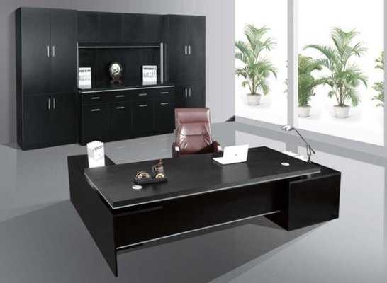 China sell black executive table,boss table,#JO-1008B supplier