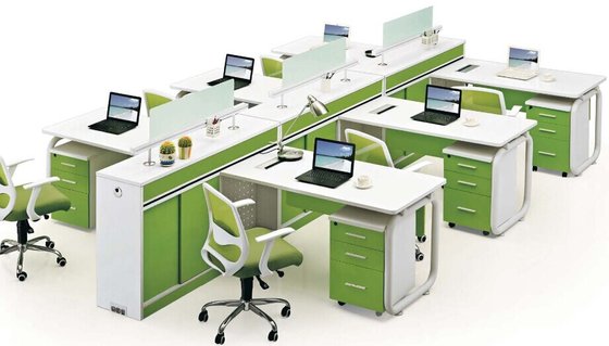 China modern 6 seat office workstation table for staff,#JO-5006-6 supplier